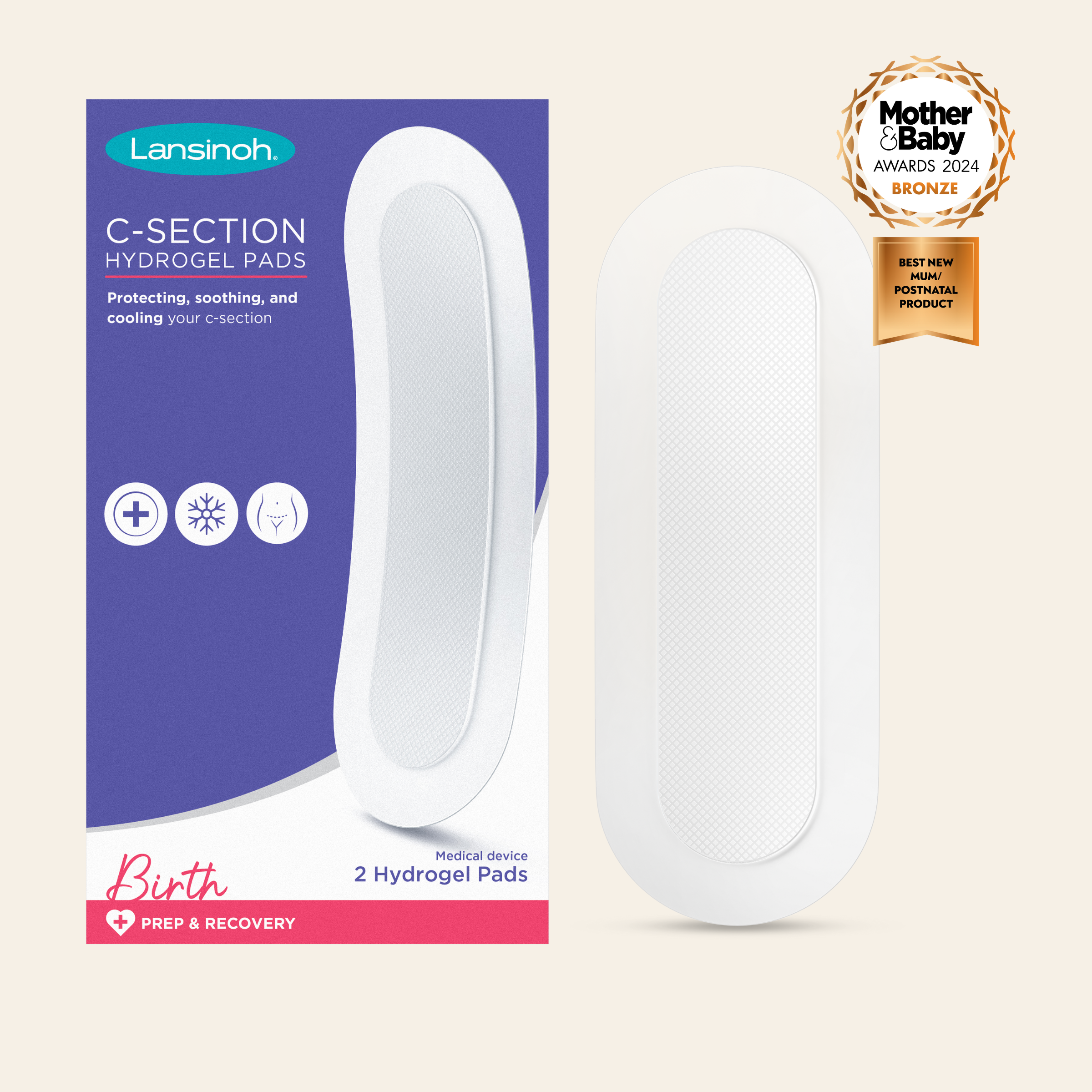C-Section Hydrogel Pads – Lansinoh UK
