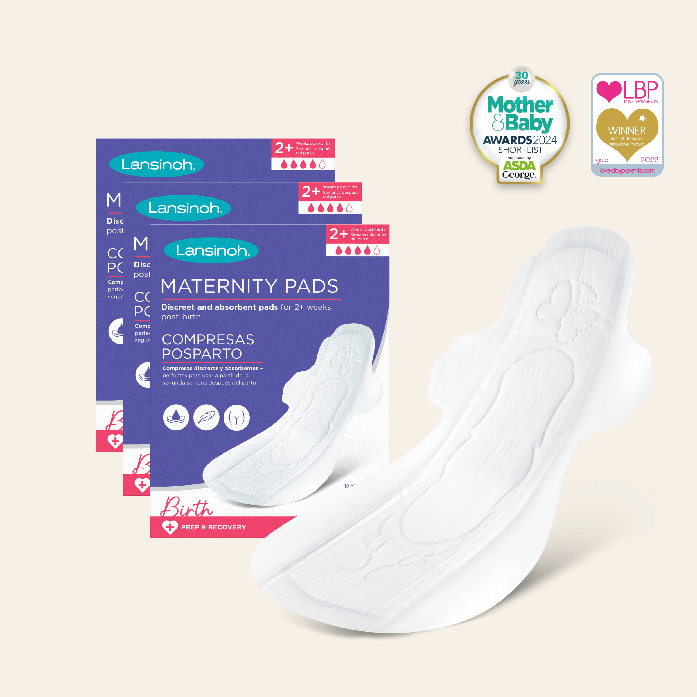 Discreet & Absorbent Maternity Pads: 2+ weeks post-birth – Lansinoh UK
